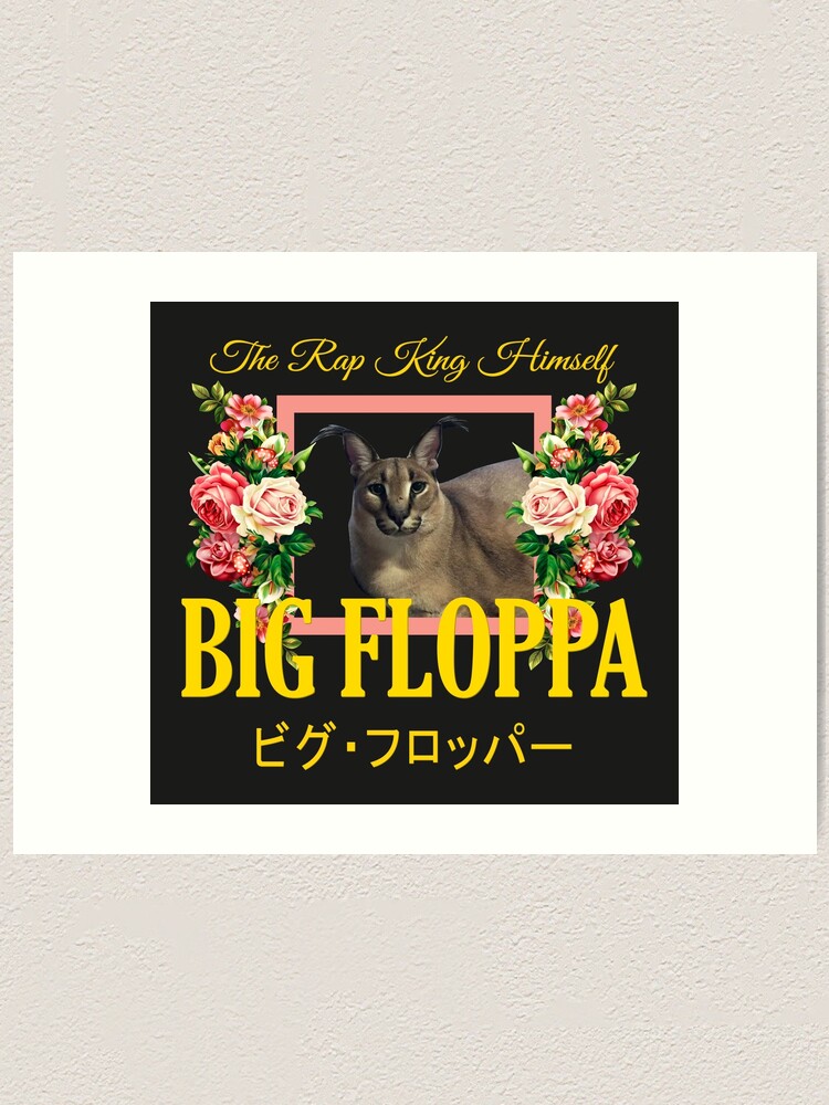 "Big Floppa Floral Aesthetic" Art Print by Rzera- | Redbubble