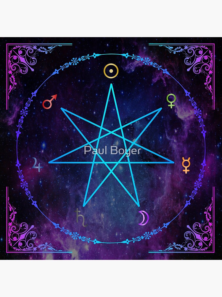 "The 7 Traditional Planets of Ancient Astrology with Septagram and ...