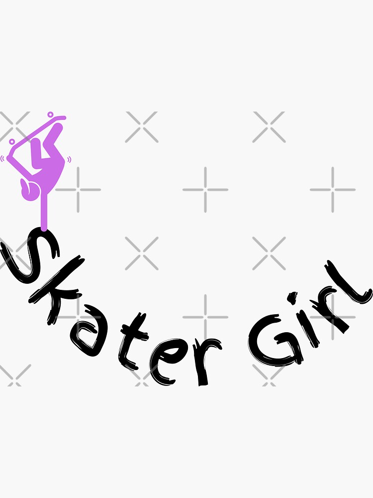 "Skater Girl Hang ten " Sticker for Sale by Socool101 | Redbubble
