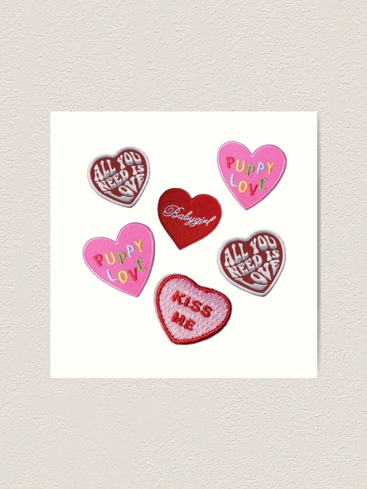 "heart sticker pack" Art Print for Sale by juderab | Redbubble
