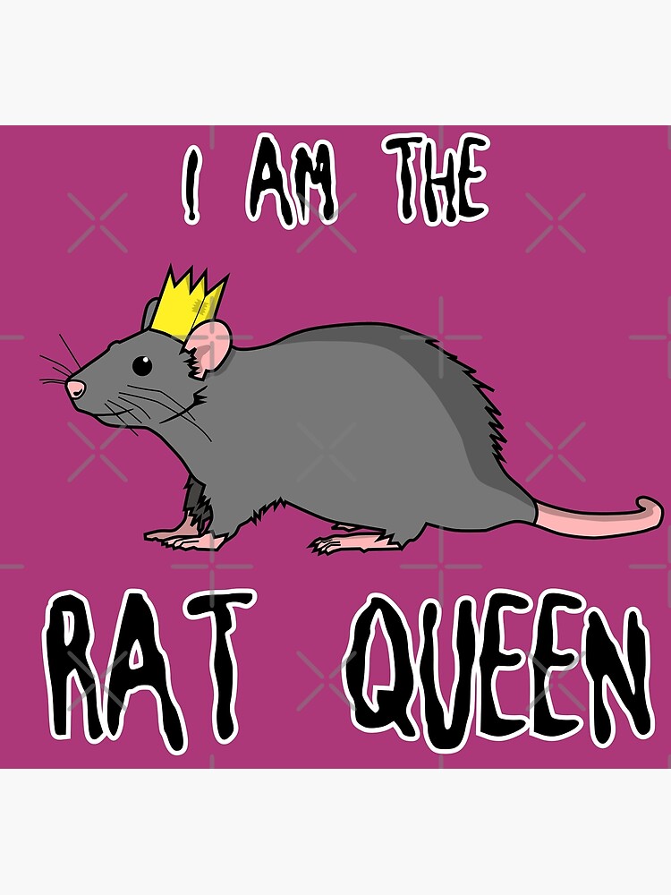 "The Rat Queen - dark writing on pink" Framed Art Print by MaesterAemon ...