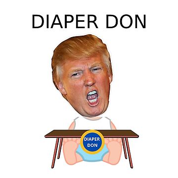 "Diaper Don Funny Illustration" Essential T-Shirt for Sale by ...