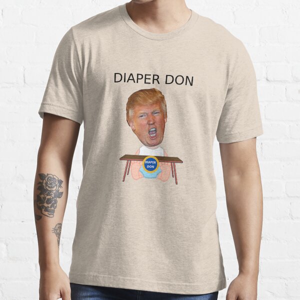 "Diaper Don Funny Illustration" Essential T-Shirt for Sale by ...
