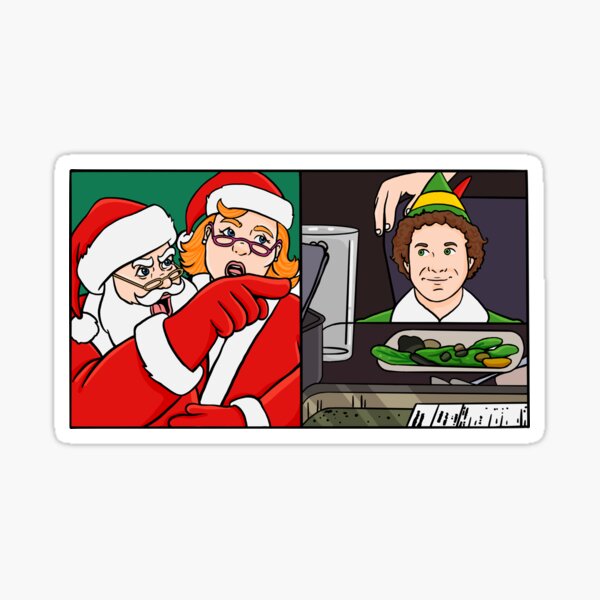 "Elf Meme" Sticker for Sale by badnobe | Redbubble