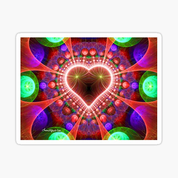 "elemental heart" Sticker by LoreLeft27 | Redbubble