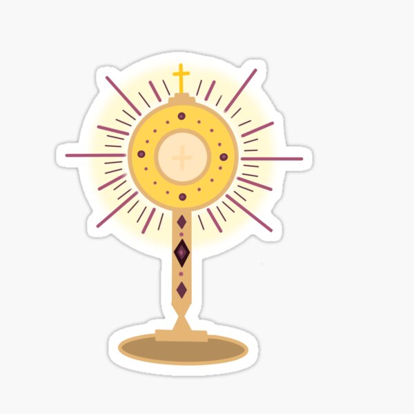"Catholic Monstrance" Sticker for Sale by CollegeCatholic | Redbubble