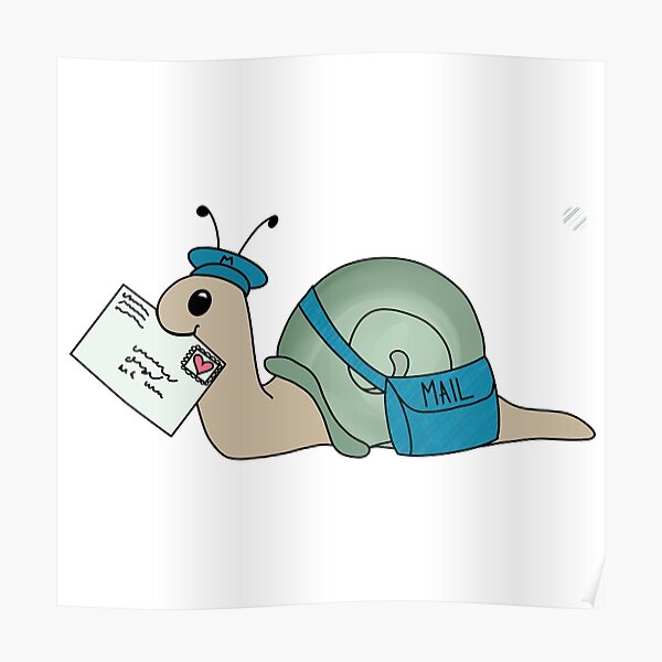 "Snail mail" Poster by astraeanm | Redbubble