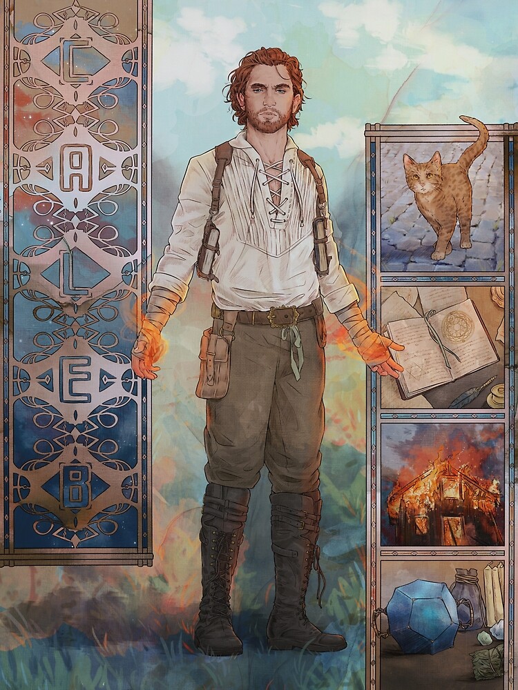 "- Caleb Widogast-" Art Print for Sale by MakenziePolkas | Redbubble