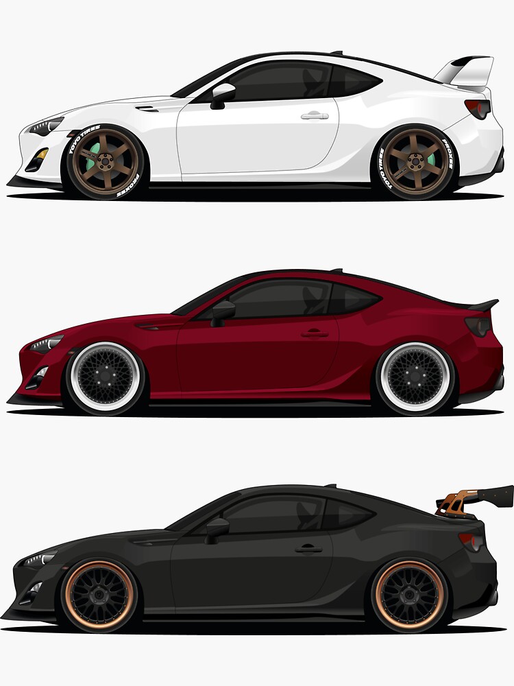 "Toyota GT86" Sticker by ms-artwork | Redbubble