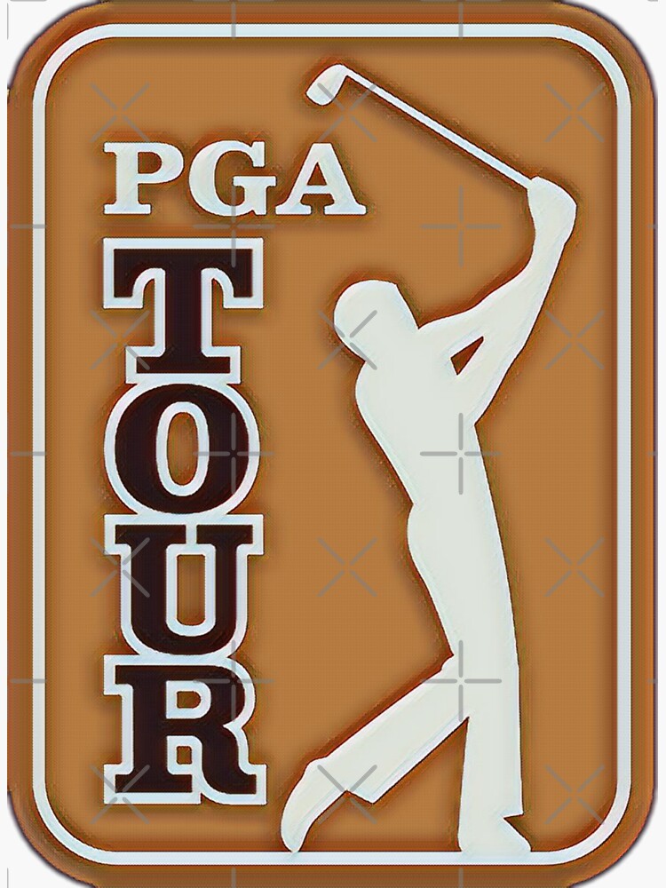 "Master PGA TOUR LOGO(brown) " Sticker by TheDudeForU | Redbubble