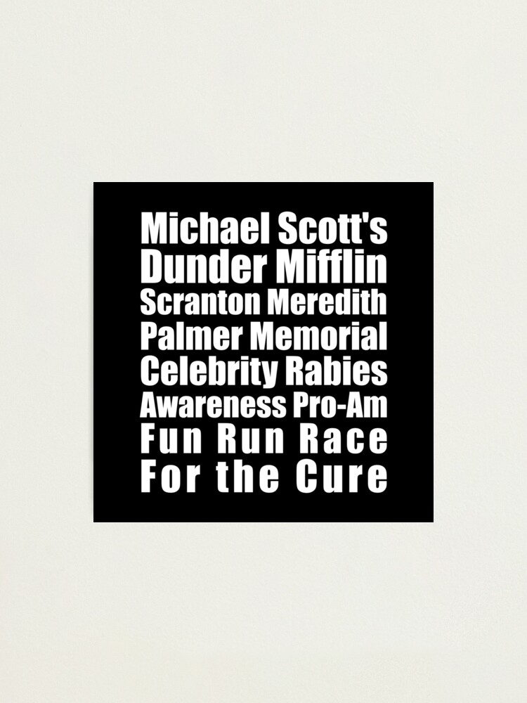 "Michael Scott's Dunder Mifflin Scranton Meredith Palmer Memorial ...