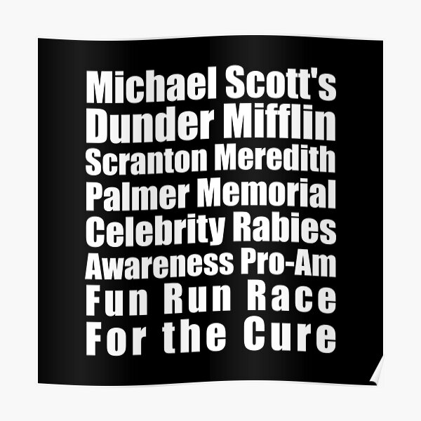 "Michael Scott's Dunder Mifflin Scranton Meredith Palmer Memorial ...