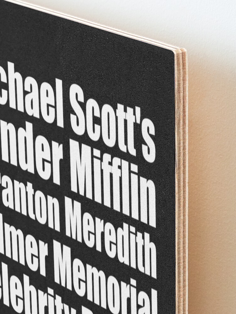 "Michael Scott's Dunder Mifflin Scranton Meredith Palmer Memorial ...