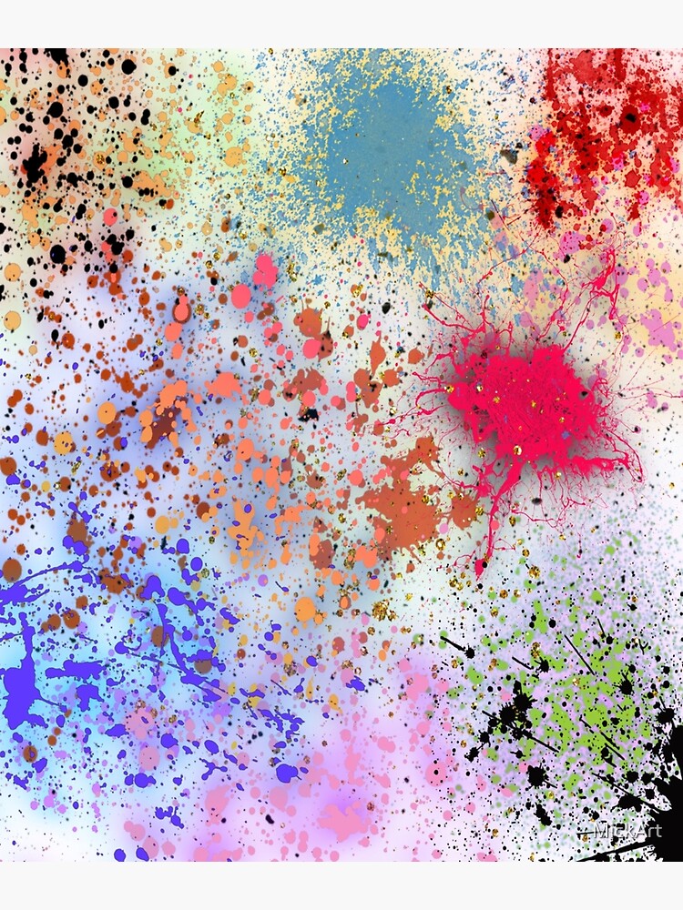 "splatter central" Poster for Sale by MickArt | Redbubble