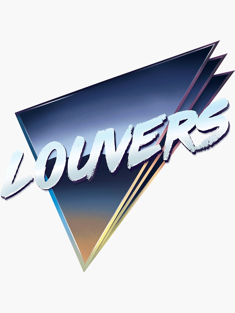 "Louvers band logo" Sticker for Sale by Louvers | Redbubble