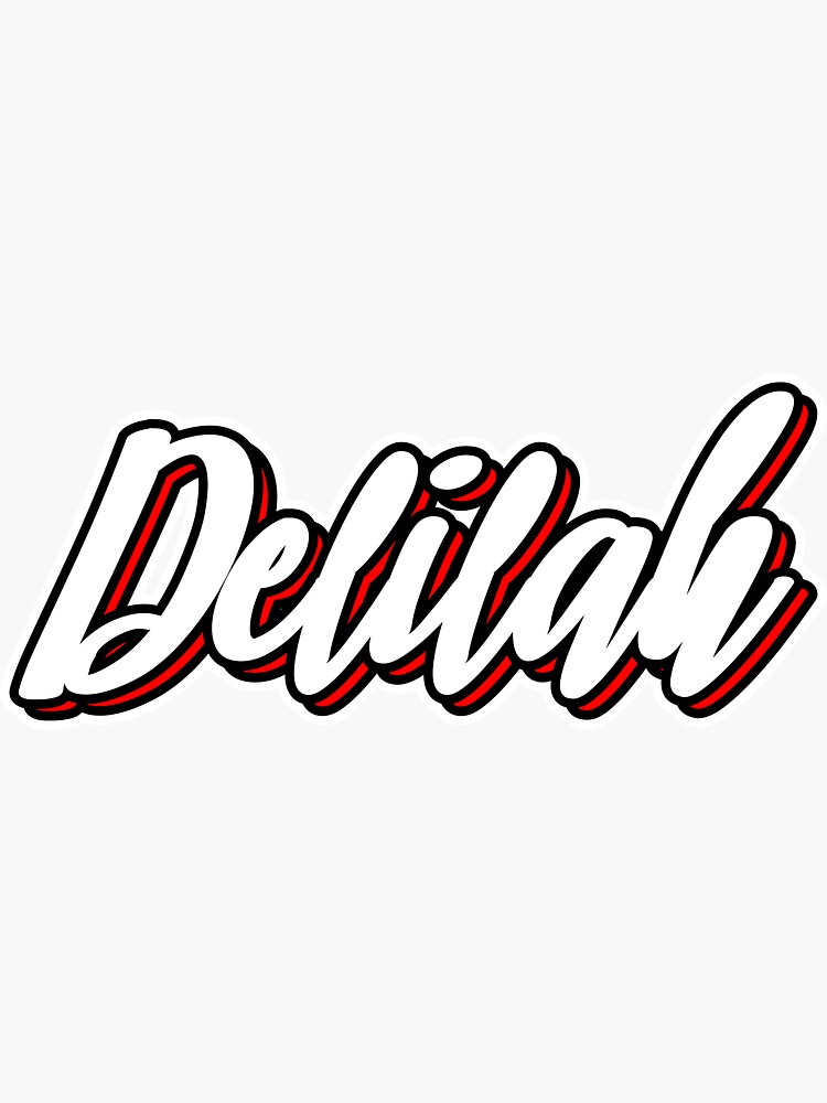 "Delilah first name - hand lettering design" Sticker for Sale by sulies ...