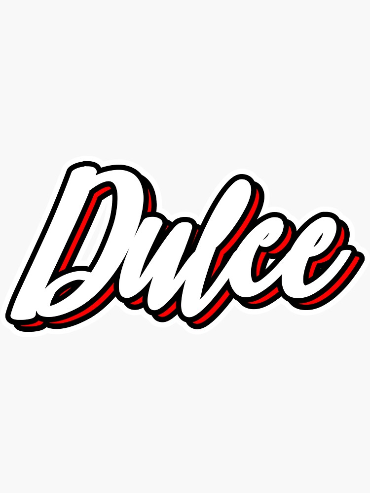 "Dulce first name - hand lettering design" Sticker for Sale by sulies ...