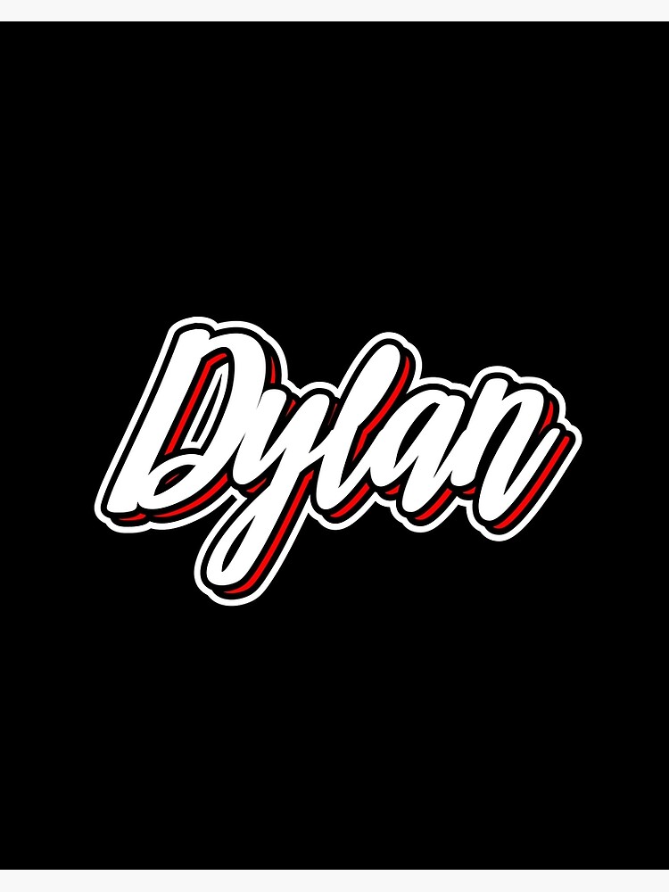 "Dylan's first name - hand lettering design" Art Board Print by sulies ...