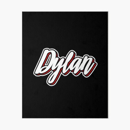 "Dylan's first name - hand lettering design" Art Board Print by sulies ...