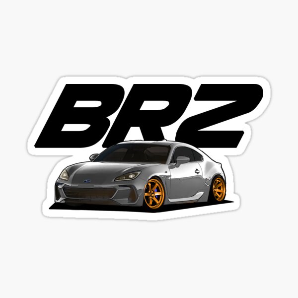 "2022 Subaru BRZ Grey" Sticker for Sale by Woreth | Redbubble