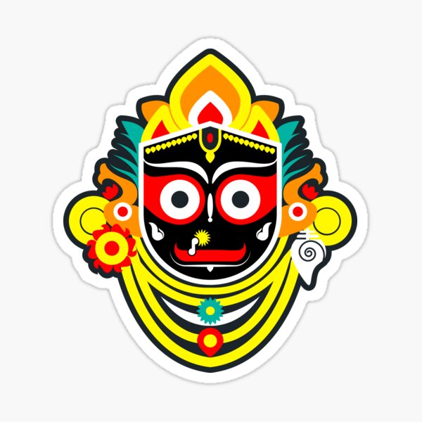 "Lord Jagannath Puri Odisha God Rathyatra Festival." Sticker for Sale ...
