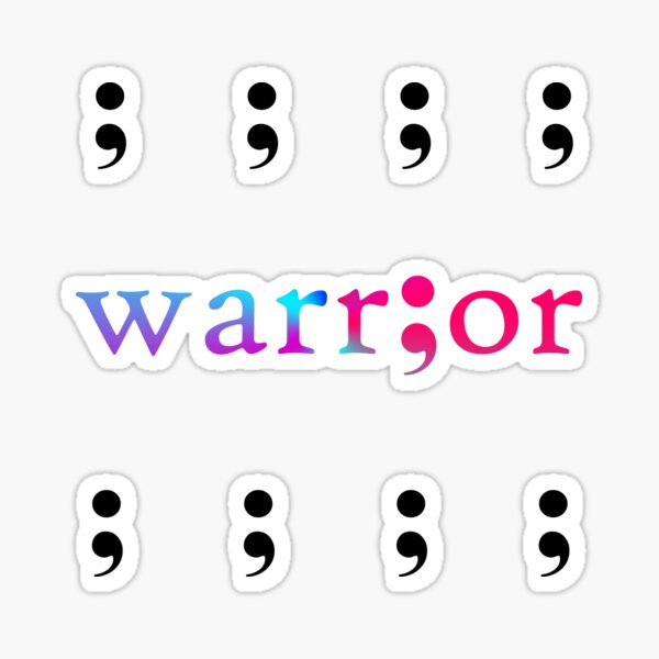 "Semicolon Sticker Pack" Sticker by ArqDezines | Redbubble