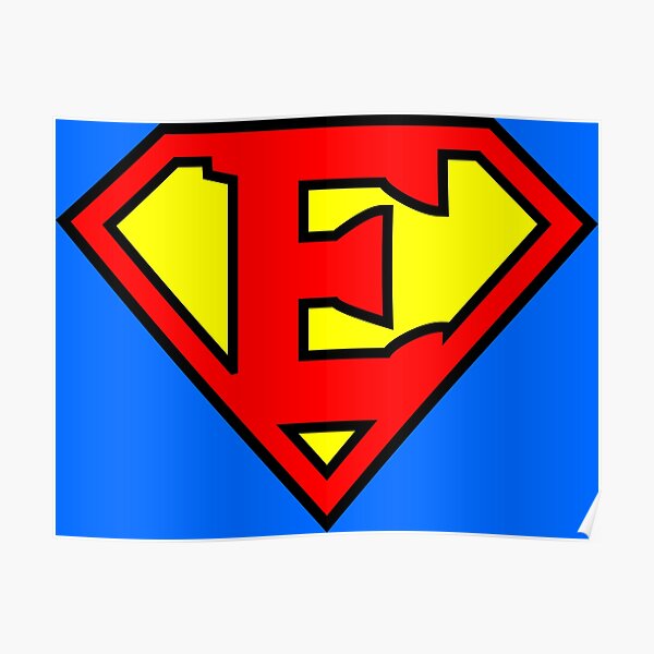 "Letter E | Super Letter Vol.1" Poster for Sale by GoodGamesMP | Redbubble