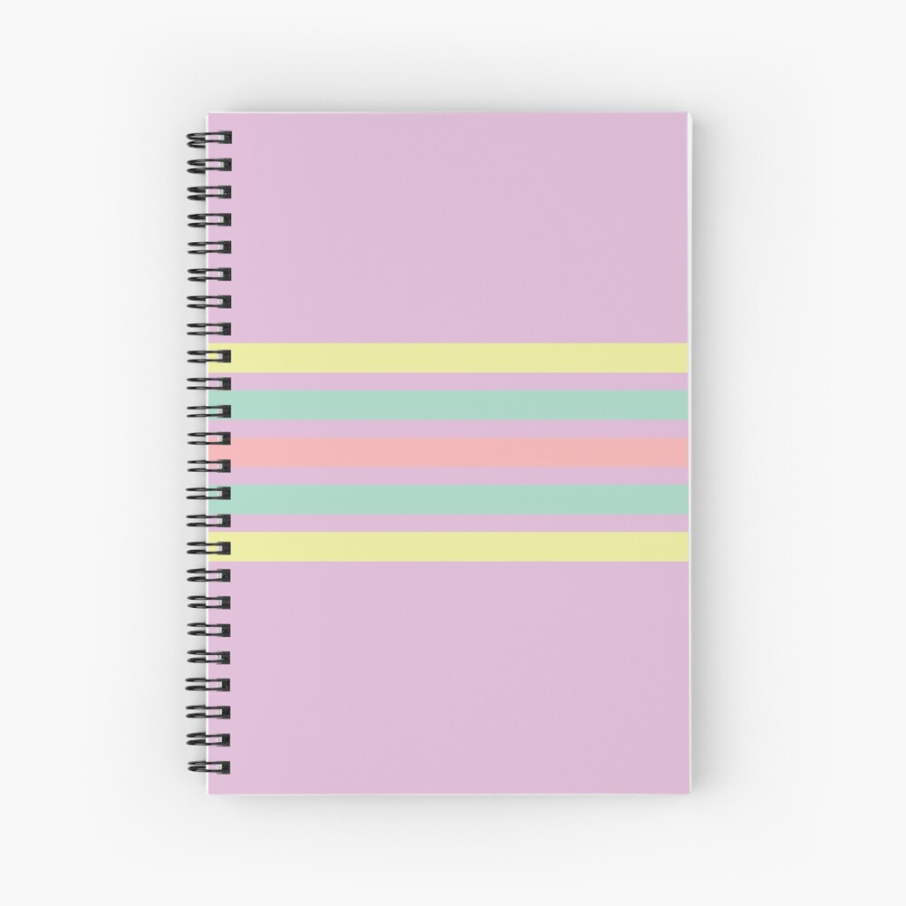 "Minimal retro pastel purple color palette " Spiral Notebook for Sale ...