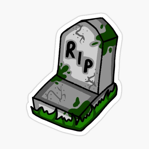 "Gravestone" Sticker for Sale by LittleBatOutlet | Redbubble
