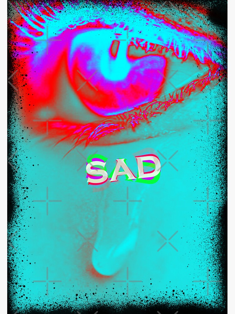 "Vaporwave sad sad aesthetic streetwear" Sticker by Nelt123 | Redbubble