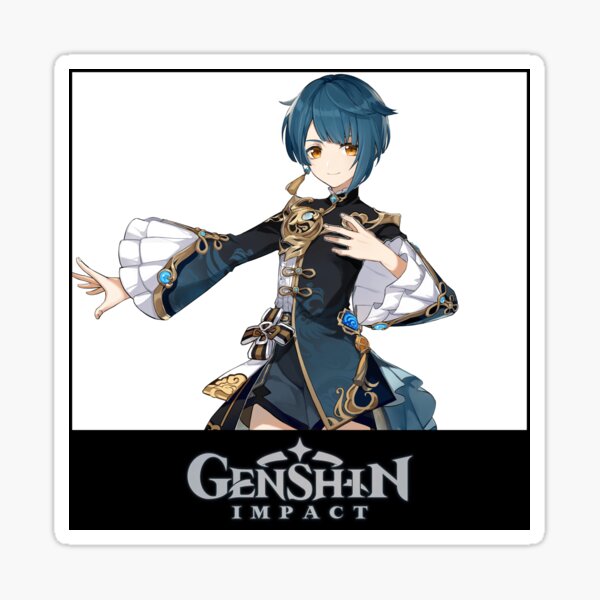 "Genshin Impact Xingqiu" Sticker by HandyBrandy | Redbubble