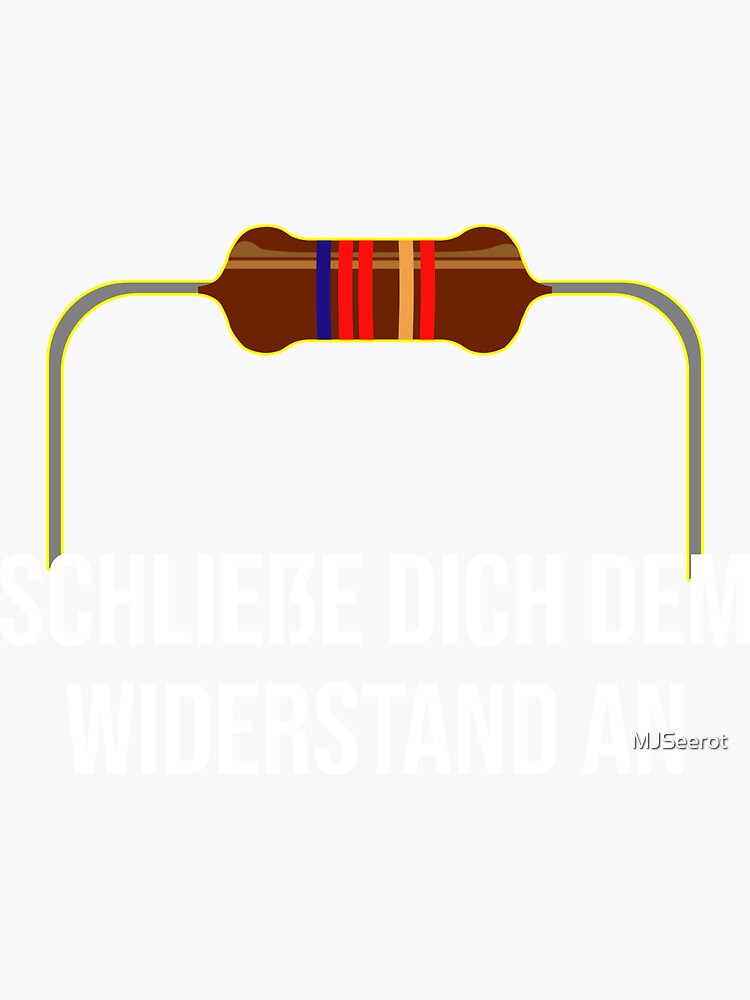 "Connect the resistor Resistor Conductivity" Sticker for Sale by ...
