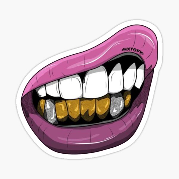 "Pink Smile " Sticker for Sale by butdidyoudie | Redbubble
