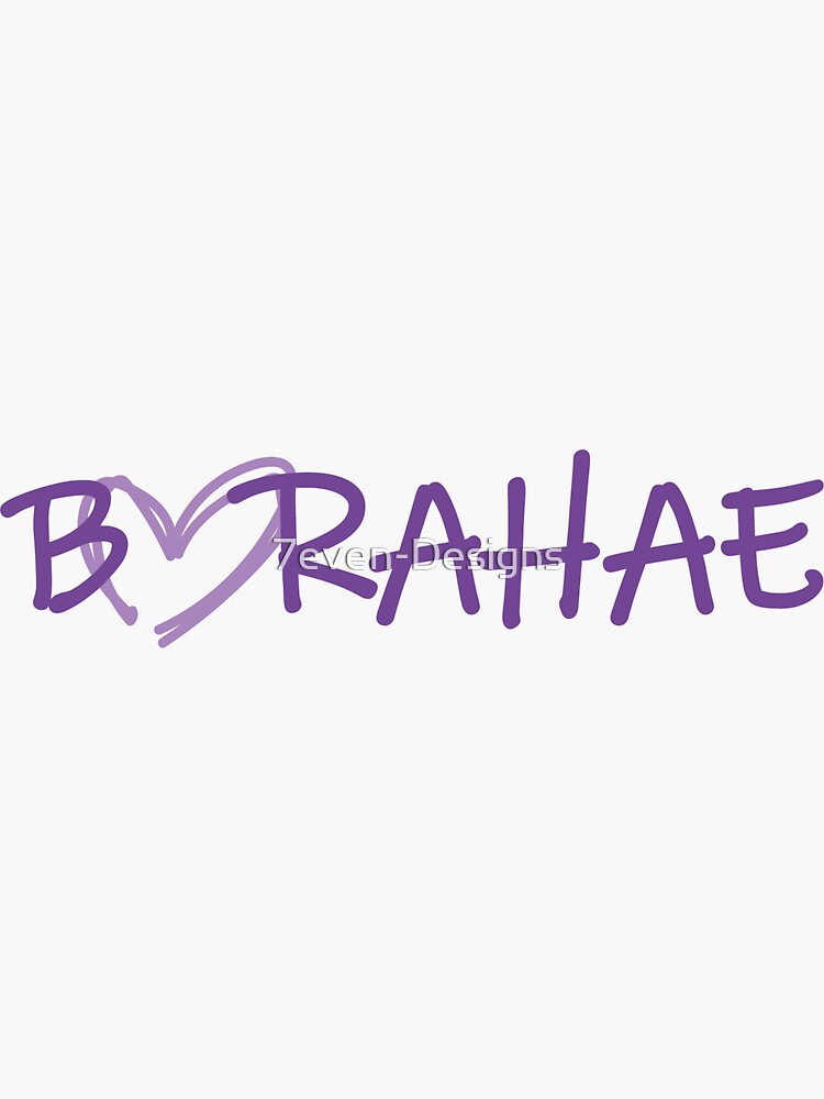 "Love - Borahae" Sticker for Sale by 7even-Designs | Redbubble
