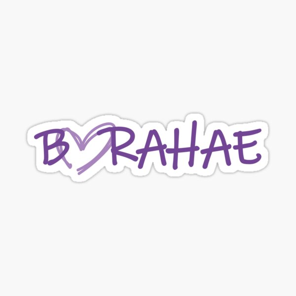 "Love - Borahae" Sticker for Sale by 7even-Designs | Redbubble