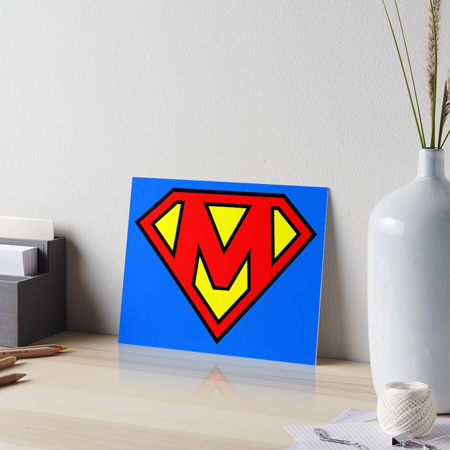 "Letter M | Super Letter Vol.1" Poster for Sale by Red Sparkle | Redbubble