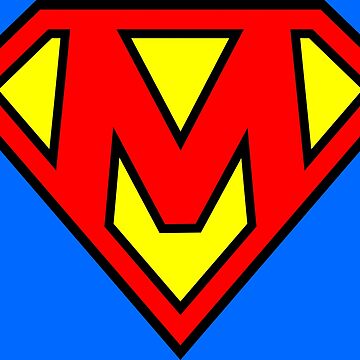 "Letter M | Super Letter Vol.1" Poster for Sale by Red Sparkle | Redbubble