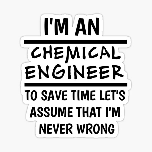 "Chemical engineer " Sticker by Yoyovo | Redbubble