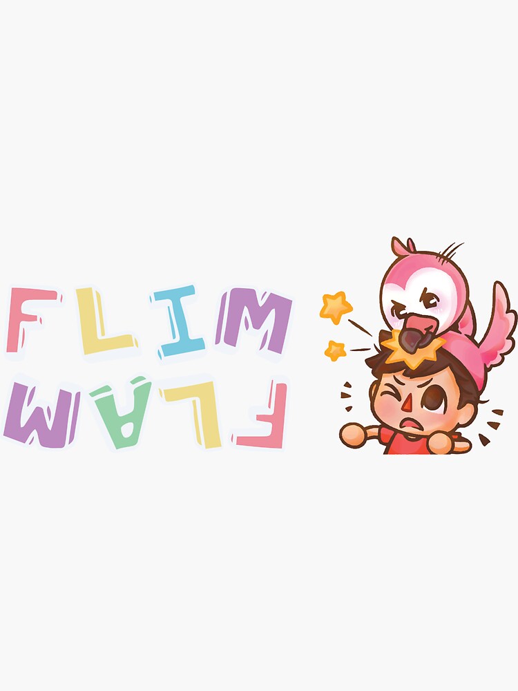 "Flamingo Flim Flam Youtube " Sticker for Sale by Naadiiaa | Redbubble