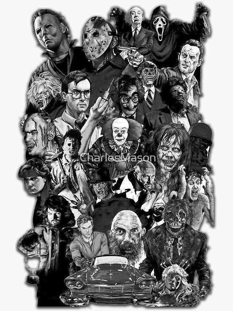 "Vintage Horror Collage" Sticker for Sale by CharlesMason | Redbubble