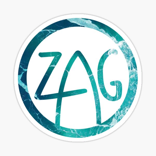 "ZAG Logo" Sticker for Sale by GazAhern | Redbubble