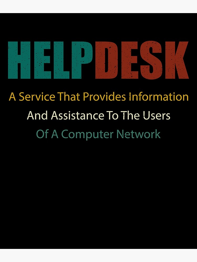" computer geek ,Help Desk ,troubleshoot vintage" Poster for Sale by ...
