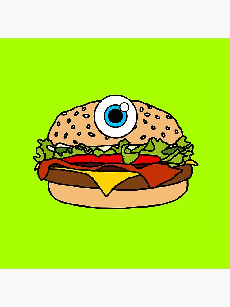 "Cyclops Burger Green" Poster by llier4 | Redbubble