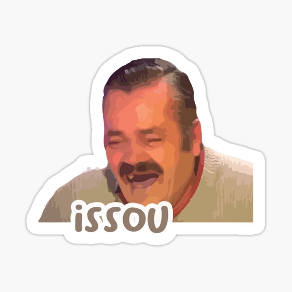 "Risitas issou meme laugh funny gift" Sticker by trendymememerch ...