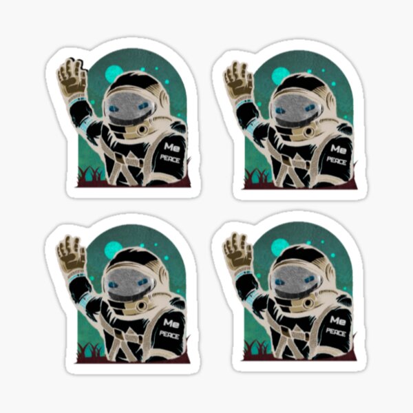 "Twilight Spaceman Alien Waving" Sticker for Sale by DanRune | Redbubble