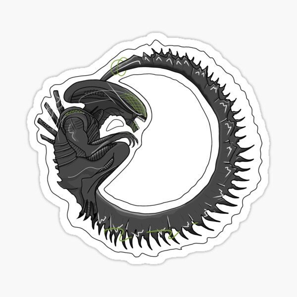 "Alien Xenomorph" Sticker for Sale by Timetowaste | Redbubble