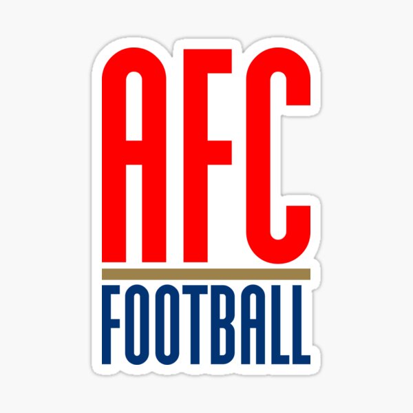 "AFC FOOTBALL" Sticker for Sale by Gunnerstore | Redbubble