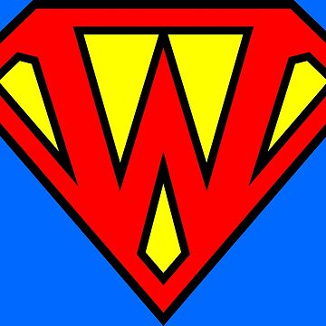 "Letter W | Super Letter Vol.1" Sticker for Sale by Red Sparkle | Redbubble