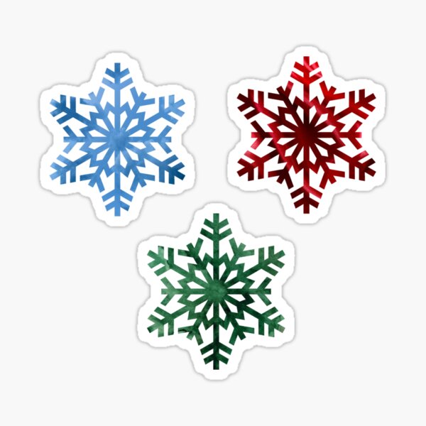 "Snowflake Pack" Sticker for Sale by samiraahmad | Redbubble