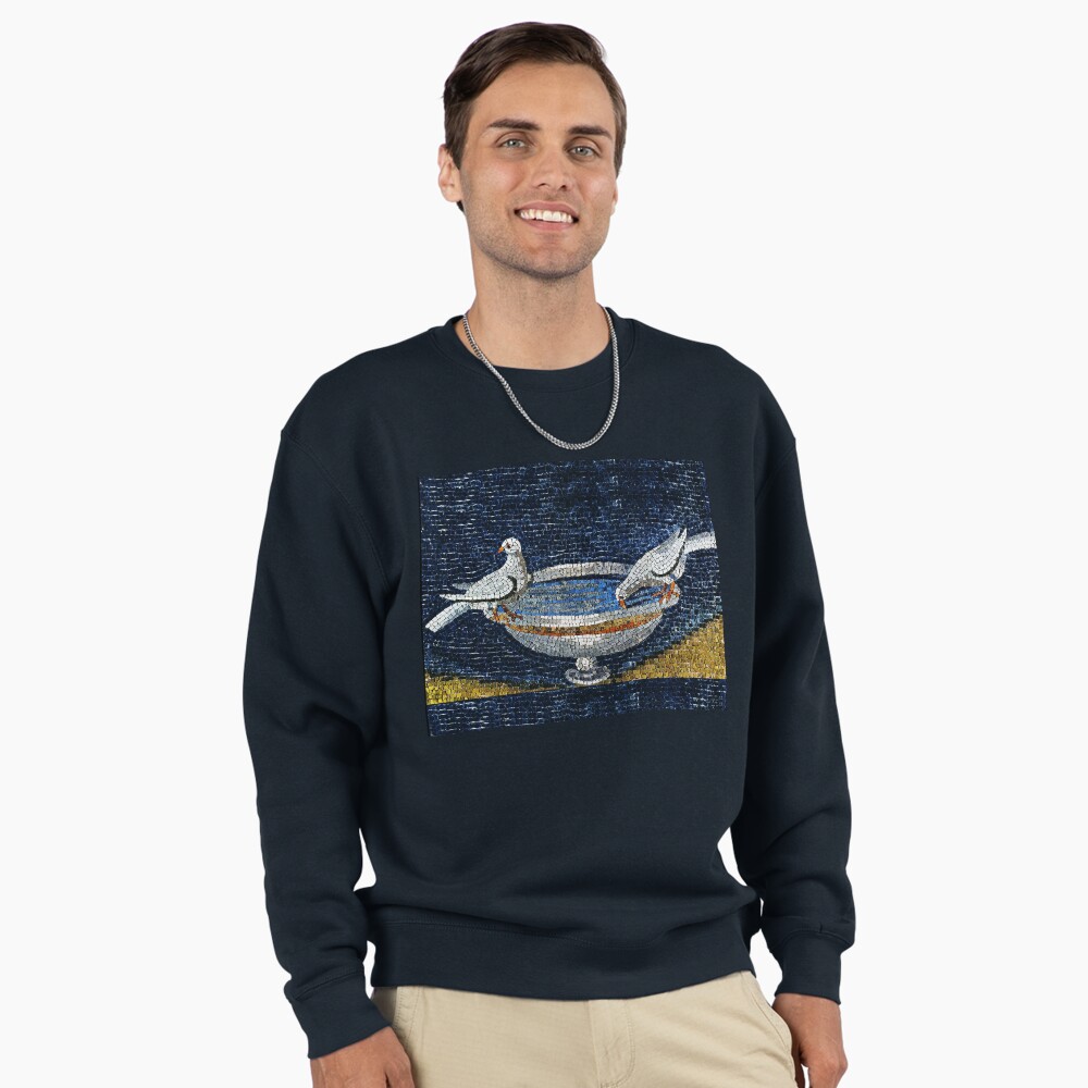 "RAVENNA BYZANTINE MOSAICS ,TWO DOVES ON FOUNTAIN " Sticker for Sale by ...